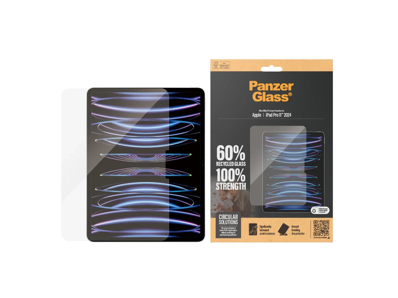 Apple PanzerGlass UltraWide Fit iPad Pro 11" 5th Gen (2024) Screen Pro ...