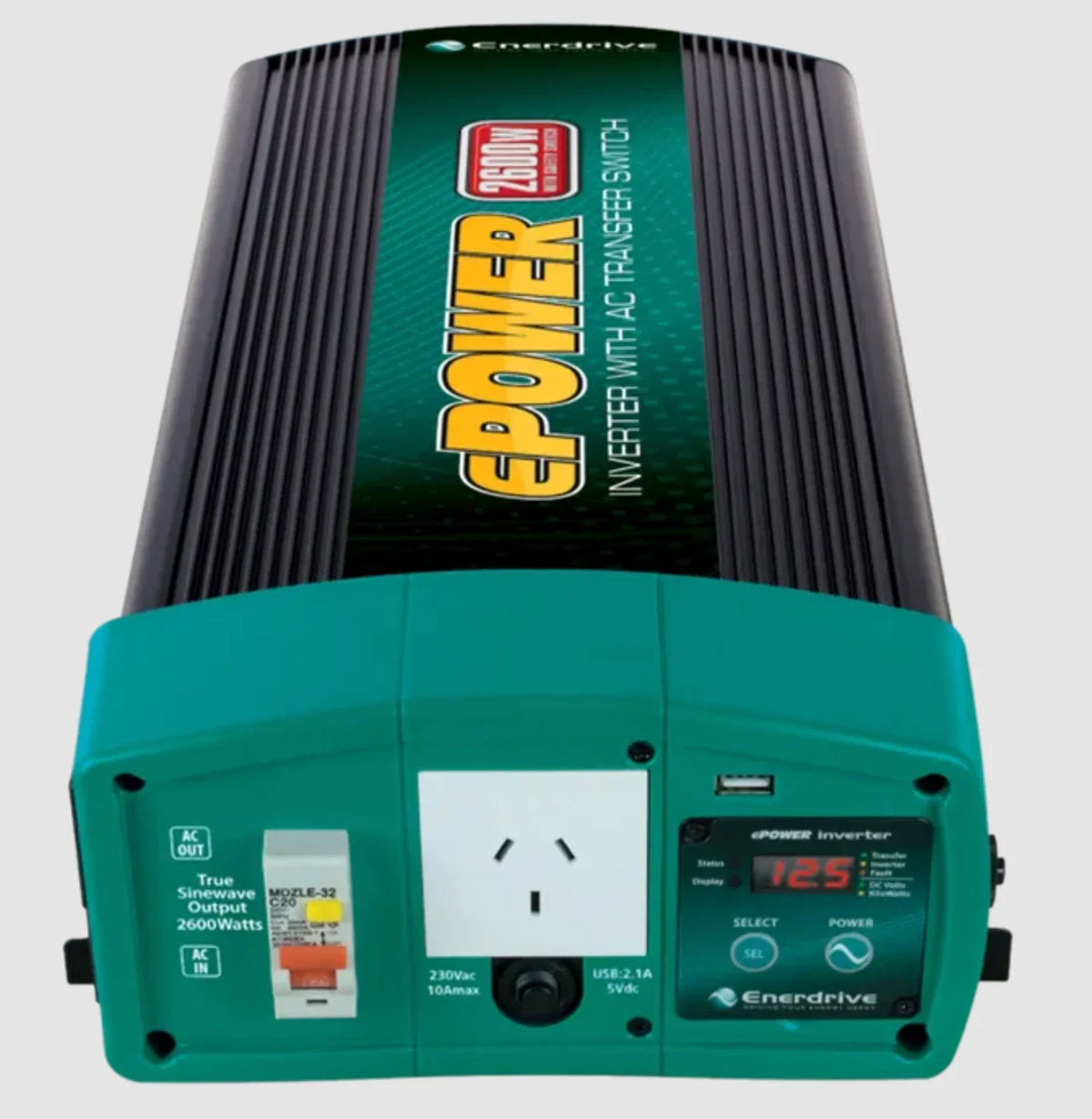 Enerdrive 2600W Inverter 12V W/ Ac Xfer — LX2001 - Homewares, Outdoor ...