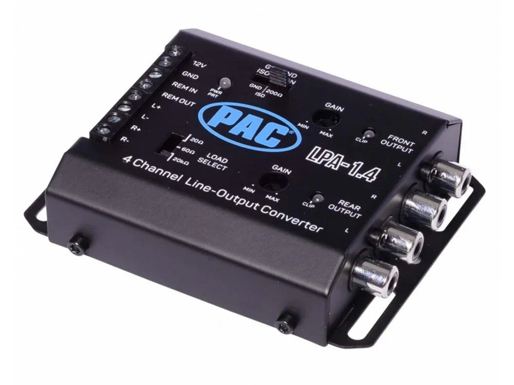 4 Ch Active Line Output Converter With Auto Turn On For Amp Installati ...